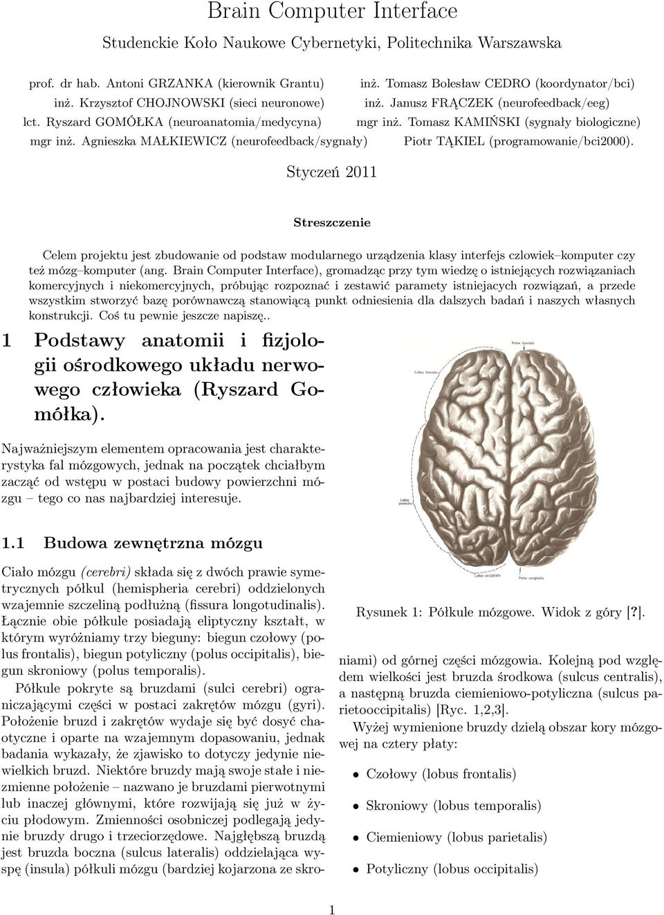 Brain Computer Interface - PDF Darmowe pobieranie Brain Computer Interface - PDF Darmowe pobieranie